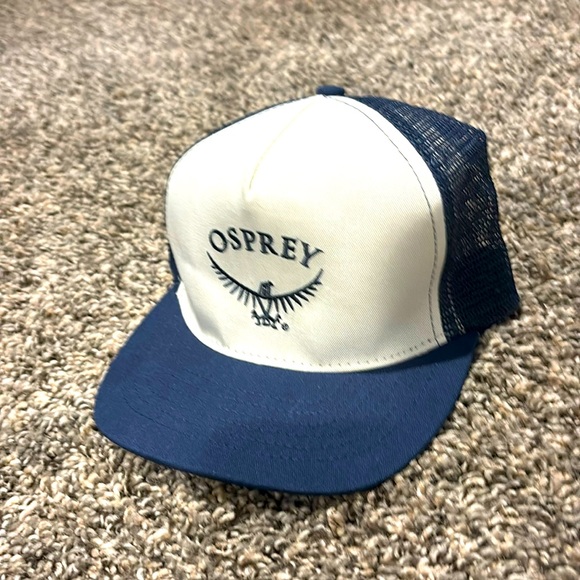 OSPREY | Accessories | New Osprey Logo Trucker Hat Snapback Blue White ...